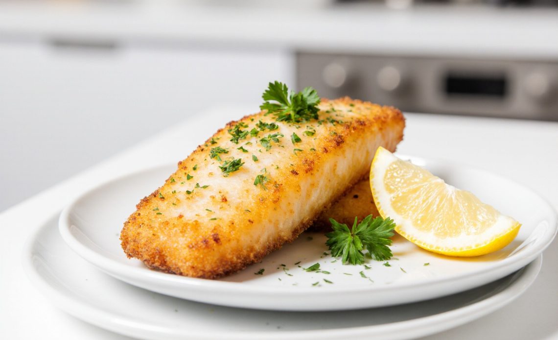 Knuspriger Backfisch aus der Heißluftfritteuse leicht zubereitet